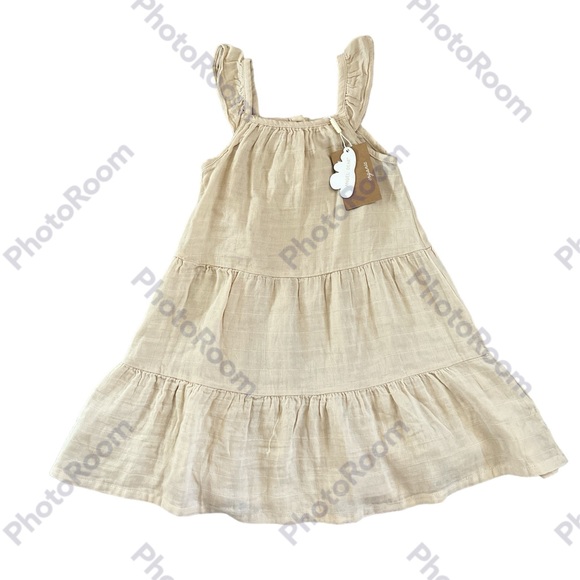 Angel Dear | Dresses | Angel Dear Girls Sz 5 Angel Sleeve Beige Maxi ...